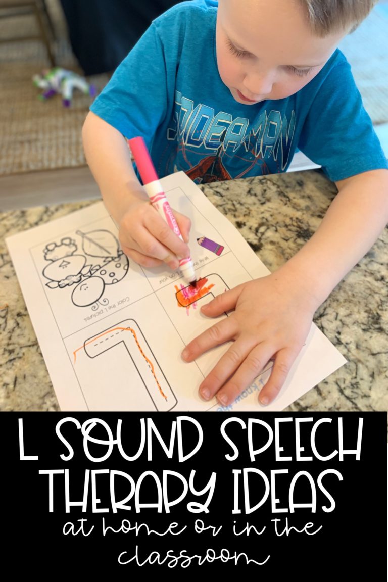 L Sound Speech Therapy Ideas At Home Or In The Classroom - Little Owl ...