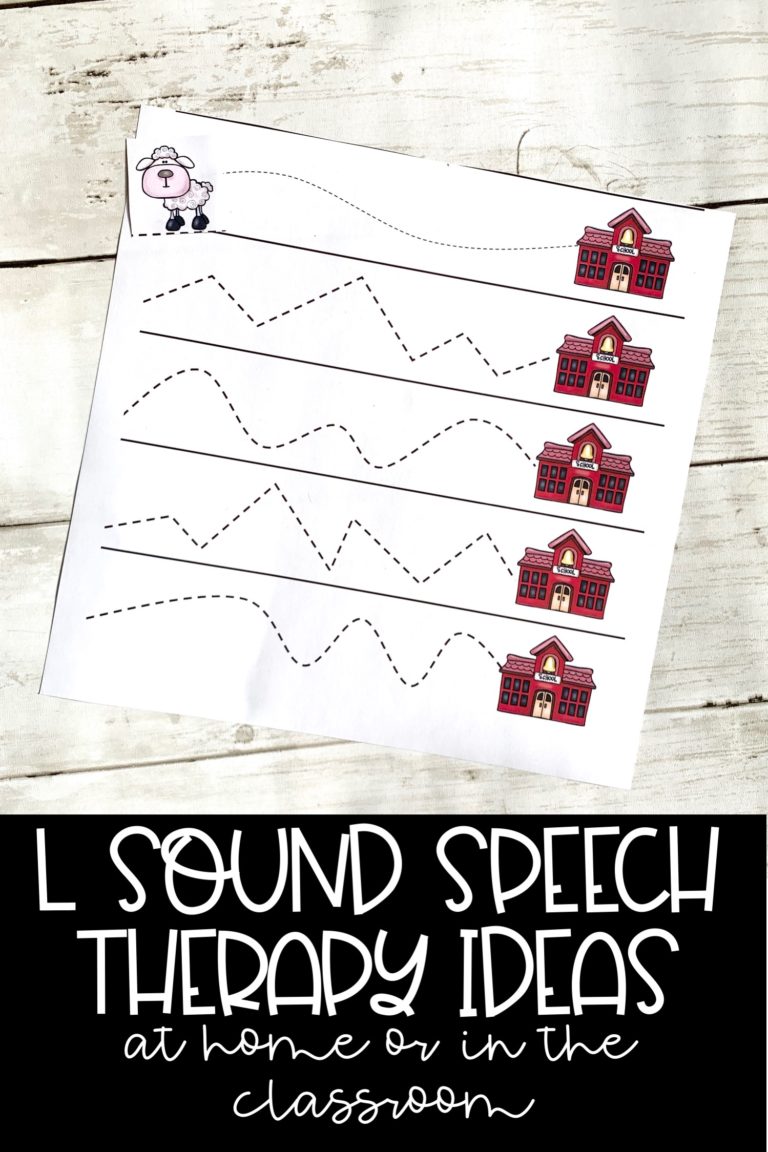 L Sound Speech Therapy Ideas At Home Or In The Classroom - Little Owl ...
