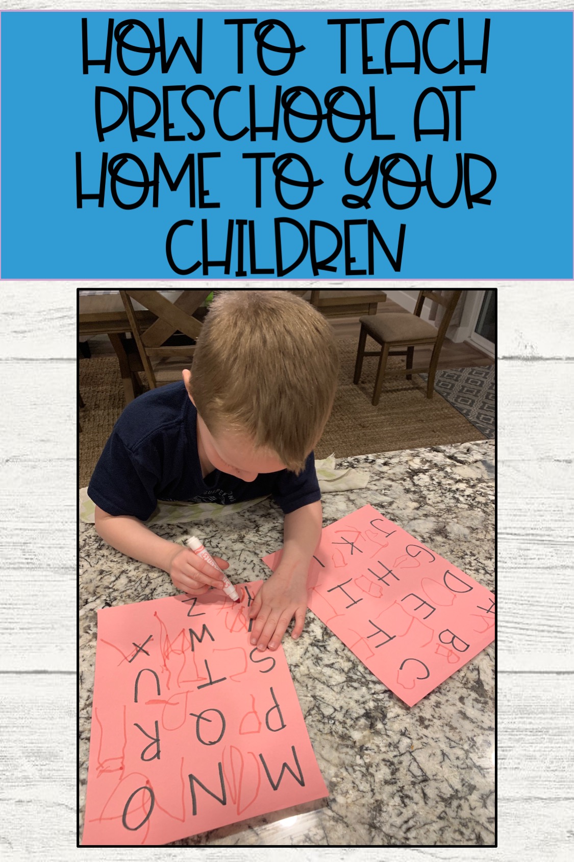 How to Teach Preschool at Home to Your Children - Little Owl Academy